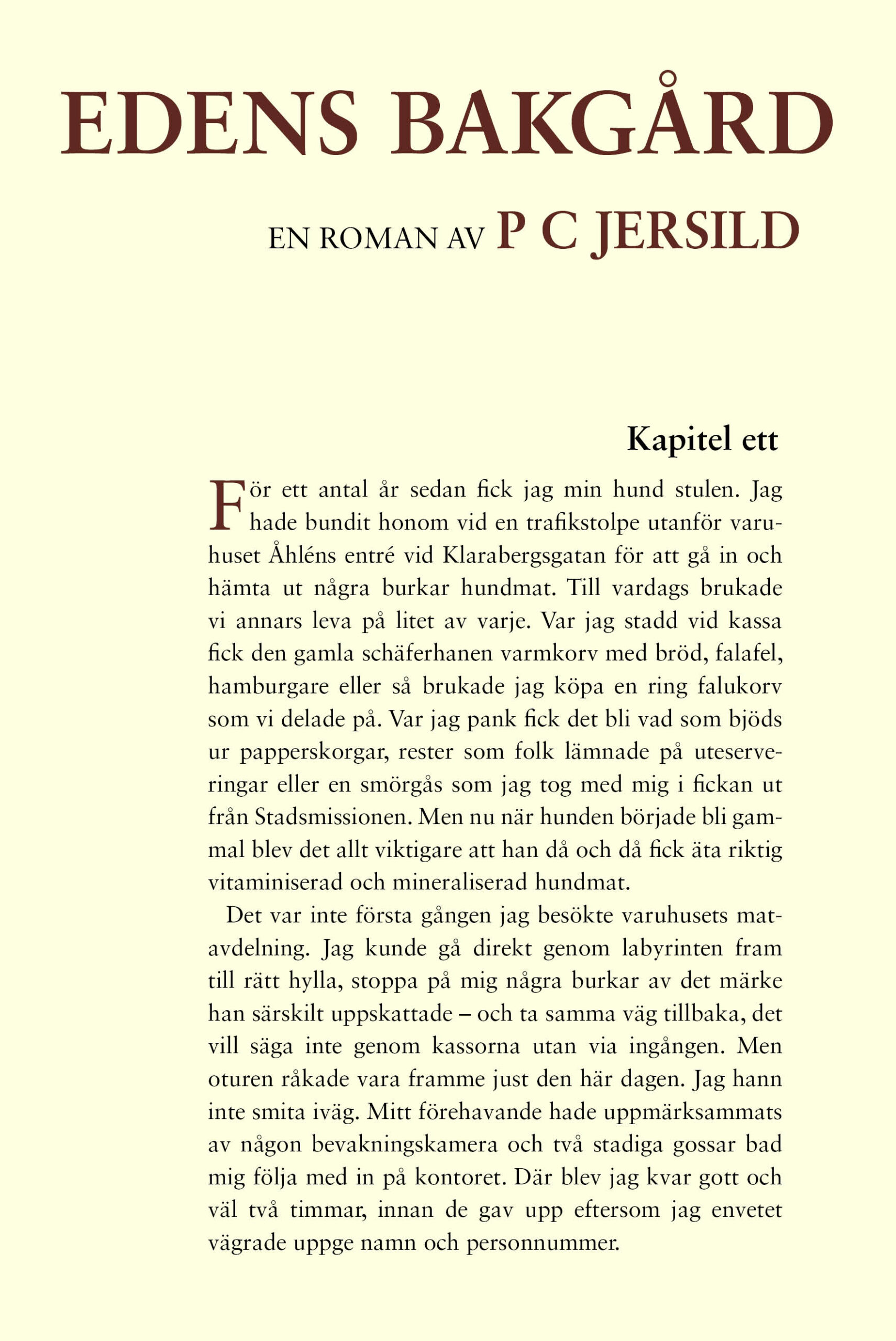 P C Jersild - Fri Tanke